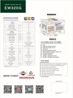 China DC MOTOR KOVO EW320G Gasoline Welding Generator Machine for Groupe Autonome De Soudage for sale