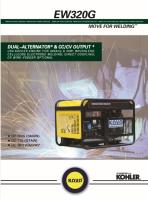 China 160 KG KOVO GASOLINE WELDING GENERATOR EW320G for PIPELINE WELDING for sale