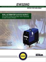 China KOVO GASOLINE EW320G R Welding Machine for Power Generation Durable 930*620*640MM for sale