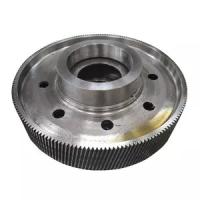 China Hot Forged St52 S355 Q235 Alloy Steel Gear Forged Spur Pinion Gear Blanks for sale