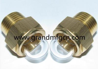 China Brass Sight Glass 1/2 NPT Thread Oil Level Gauge 5-10 Bar for Gearbox for sale