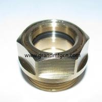 China NPT3/8 Brass Oil Level Sight Gauge for Pump Gearbox Air Compressor with SS304 Reflector for sale
