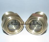 China Brass NPT 1 Inch Pipe Threaded Oil Level Sight Glass Indicator for Vacuum Pump and Air Compressor for sale