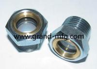 China Steel Oil Level Sight Glass 1/2 to 2 NPT Thread Liquid Level Gauge for Compressor for sale