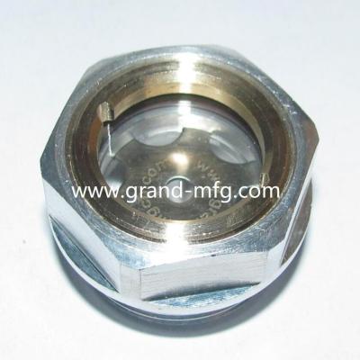 China Aluminum Oil Level Sight Glass M16 M27 M33 M36 M42 Metric Thread for Compressor Speed Reducer 5-10 Bar for sale