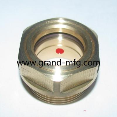 China Brass Sight Glass 3/4 G Thread Oil Receiver Aluminum Worm Gearbox Stainless Steel Sight for sale
