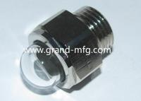 China NPT3/8 Brass Oil Level Sight Gauge for Pump Gearbox Air Compressor with SS304 Reflector for sale