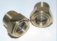 China Brass Oil Sight Glass NPT1 Threaded with Reflector High Pressure 150 PSI 200°F for sale