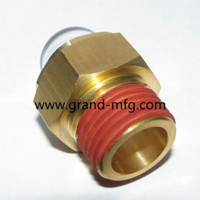 China M16x1.5 Brass Oil Sight Glass 5-10 Bar for Air Compressor Pump Radiator Cooling System for sale