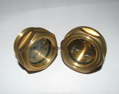 China Brass Oil Sight Glass with Natural Glass BSP G Thread 1/2 3/4 1 Inch Metric Thread for sale