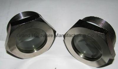 China M60 Metric Male Thread Nickel Plated Steel Liquid Level Sight Glass with Reflector for sale
