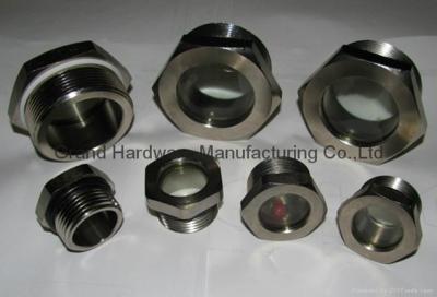 China Fused Glass Steel Sight Glass for Gearboxes Oil Level Sight Gauge 1/4 to 2 Inch NPT BSP for sale