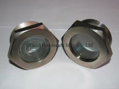 China Fused Oil Level Sight Glass Gearbox Viewport Gauge BSP Thread 1/2 3/8 3/4 1 Inch 260C 125 PSIG for sale