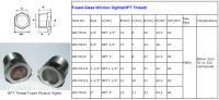 China Nickel Plated Steel Fused Sight Window 1/4 to 2 Inch NPT BSP 125 psig for sale
