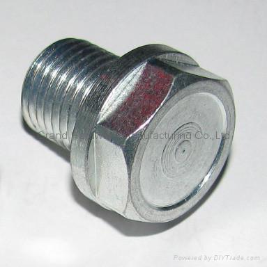China Zinc Plated Steel Hex Oil Drain Plugs NPT 1/4 to 1 Inch Male Pipe Thread for sale