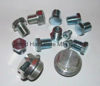 China Hydraulic Steel Plug Custom Oil Drain M8 to M42 Carbon Steel Nickel Plated SS304 for sale
