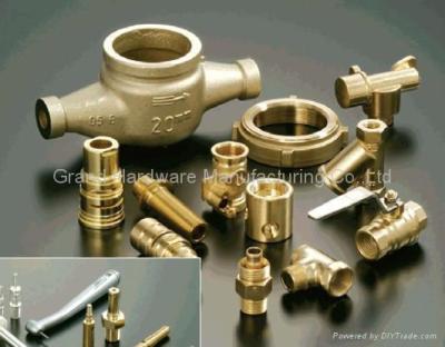 China Brass Forged CNC Machined Parts NPT BSP Metric Thread OEM Custom Precision Components for sale