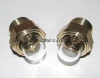 China Domed Oil Sight Glass Brass NPT1/2 Heavy Duty Liquid Level Gauge 5-10 Bar for sale