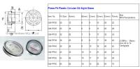 China BSP G3/4 Press Fit Plastic Circular Oil Sight Glass for Hydraulic Reservoir 5 Bar for sale