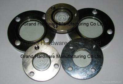 China Steel Nickel Plated Flange Sight Glass for Refrigeration Equipment 1/2 Inch for sale