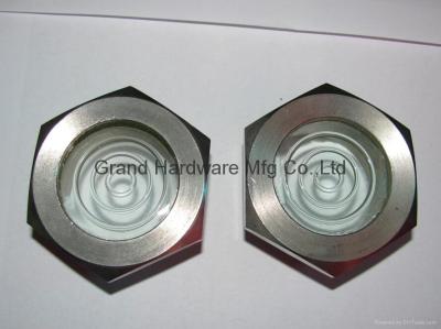 China Threaded Fused Sight Glass 1/2 NPT 150 PSI for Industrial Pipeline Monitoring for sale