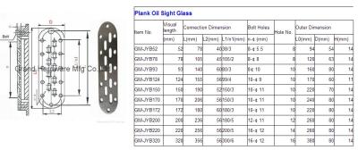 China Stainless Steel 304 Plank Oil Sight Glass for Refrigeration Equipment 1/2 Inch for sale