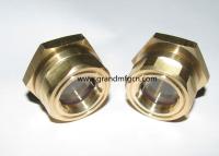 China Brass Oil Sight Glass Viewport 1/2 NPT Thread 2mm to 5mm Glass for Fuel Tank for sale