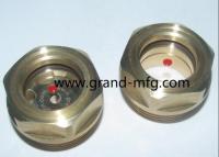 China Brass M22x1.5 Male Thread Fluid Level Sight Glass with SS304 Reflector Natural Glass for sale