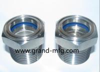 China Stainless Steel M42x1.5 Metric Thread Oil Level Sight Gauge SS316 Knob Type Sight Plug for sale