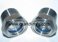 China BSP Sight Glass G Thread SS304 Water Flow Meter with Tempered Glass Window 5-10 Bar for sale