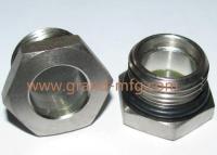 China G 1/4 Carbon Steel Fused Oil Level Sight Glass BSP Thread 12 MPa for sale