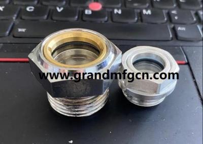 China Steel Oil Level Sight Glass 1/2 to 2 NPT Thread Liquid Level Gauge for Compressor for sale