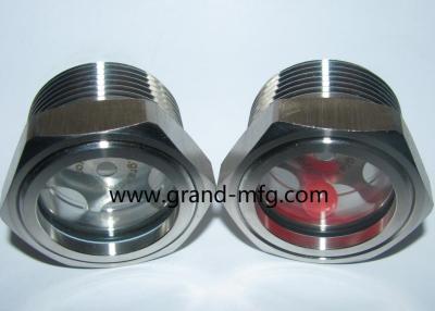 China Stainless Steel Oil Sight Glass with Reflector SS304 NPT 1/2 to 1 Inch 5-10 Bar for sale