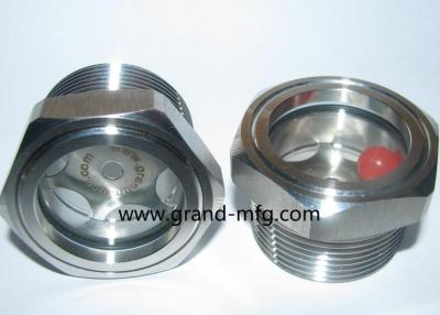 China BSP Sight Glass G Thread SS304 Water Flow Meter with Tempered Glass Window 5-10 Bar for sale