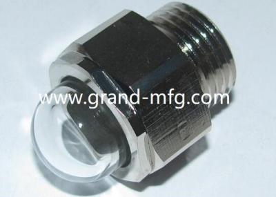 China M16x1.5 Male BSP G1/2 Stainless Steel SS304 Dome Oil Sight Glass Plug for Gear Reducer 5-10 Bar for sale