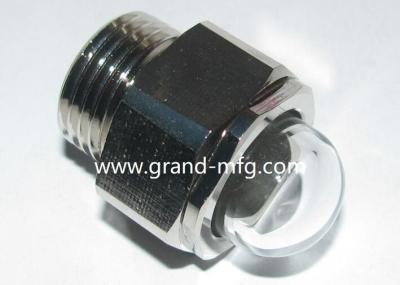 China Brass Oil Level Gauge 3/8 3/4 NPT Thread Dome Sight Glass Indicator 5-10 Bar for sale