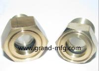 China Brass Oil Sight Glass NPT 1/2 to 1 Inch 5-10 Bar for Pump Gearbox for sale