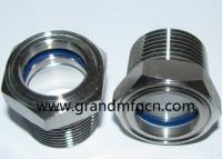 China SS304 Oil Level Sight Glass 2 Inch NPT Thread Fluid View Bull Eye Sight Port 5-10 Bar for sale