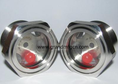 China Stainless Steel 304 Sight Glass with Floating Ball NPT Thread 5-120 Bar for Fire Pump Pipe Fitting for sale