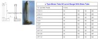 China L Type Brass Tube Oil Level Gauge M10x1 to G1/2 for Gearboxes Hydraulic Reservoir 80mm to 600mm for sale