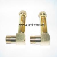 China Brass Hydraulic Oil Level Gauge Indicator BSP 3/8 Inch 50-500mm Bolt Distance for sale