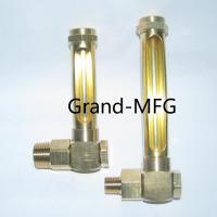 China Brass Hydraulic Oil Level Gauge Indicator BSP 3/8 Inch 50-500mm Bolt Distance for sale