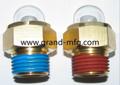 China G3/4 Brass Dome Oil Sight Glass Fluid Level Indicator 5-10 Bar BSP Thread for sale