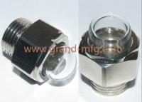 China M12x1.5 Dome Oil Level Sight Glass Heavy Duty 3D Gauge Clear Glass 5-10 Bar Brass Air Compressor for sale