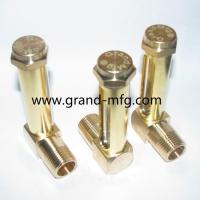 China NPT 1/2 Inch Brass Oil Level Gauge Indicator with Level Marks for Thin-Wall Containers 50-600mm for sale