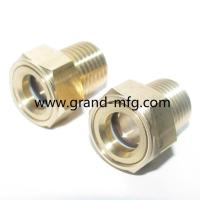 China Brass Oil Level Sight Glass Gauge NPT 1/2 3/4 1 Inch Heavy Duty Radiator Pump Plug for sale