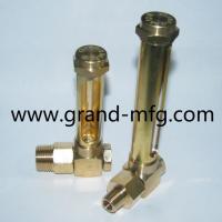 China NPT 1/4 Inch Brass Oil Level Gauge Indicator with Level Marks for Thin-Wall Containers 50-600mm for sale