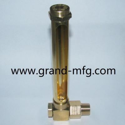 China L Type Brass Tube Oil Level Gauge M10x1 to G1/2 for Gearboxes Hydraulic Reservoir 80mm to 600mm for sale