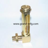 China NPT 1/4 Inch Brass Oil Level Gauge Indicator with Level Marks for Thin-Wall Containers 50-600mm for sale