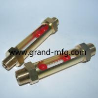 China Brass Oil Level Gauge NPT1/4 with Level Marks for Hydraulic Reservoir 50-600mm for sale